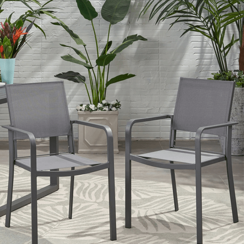 Mesh Stacking Chair, Set of 2 – Outdoor Space Designs