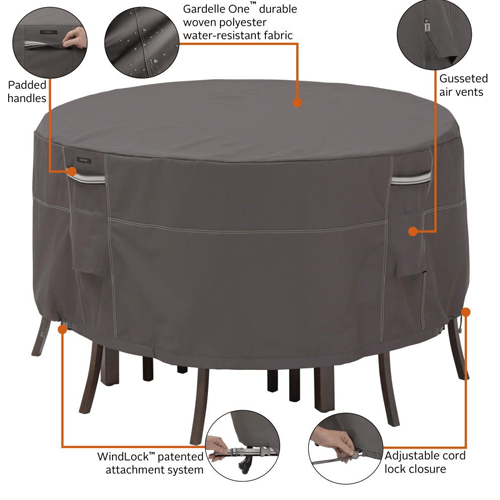 Ravenna Round Table & Chair Cover – Outdoor Space Designs