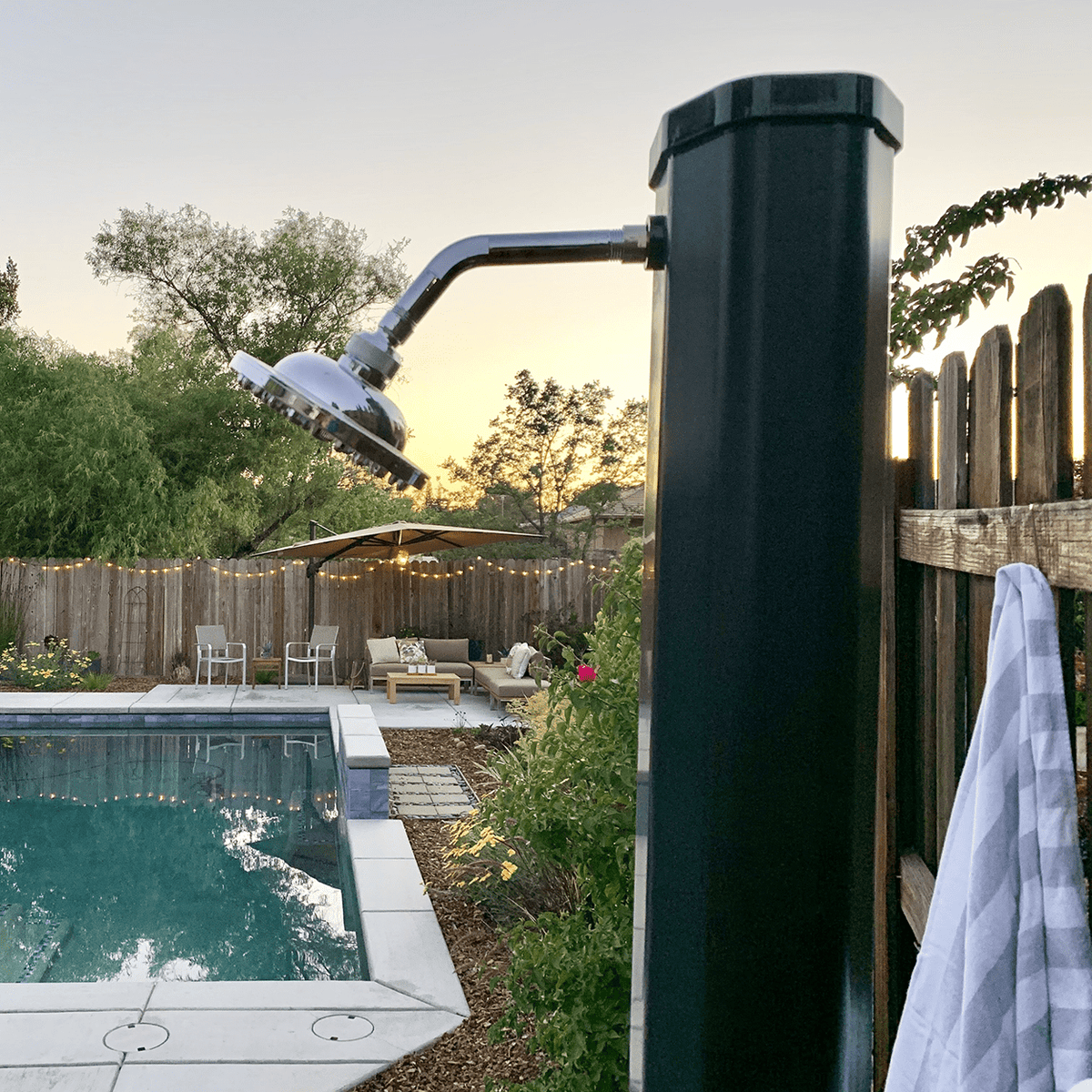 Solar Outdoor Shower – Outdoor Space Designs