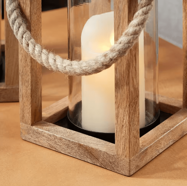 Wood & Rope Lanterns – Outdoor Space Designs